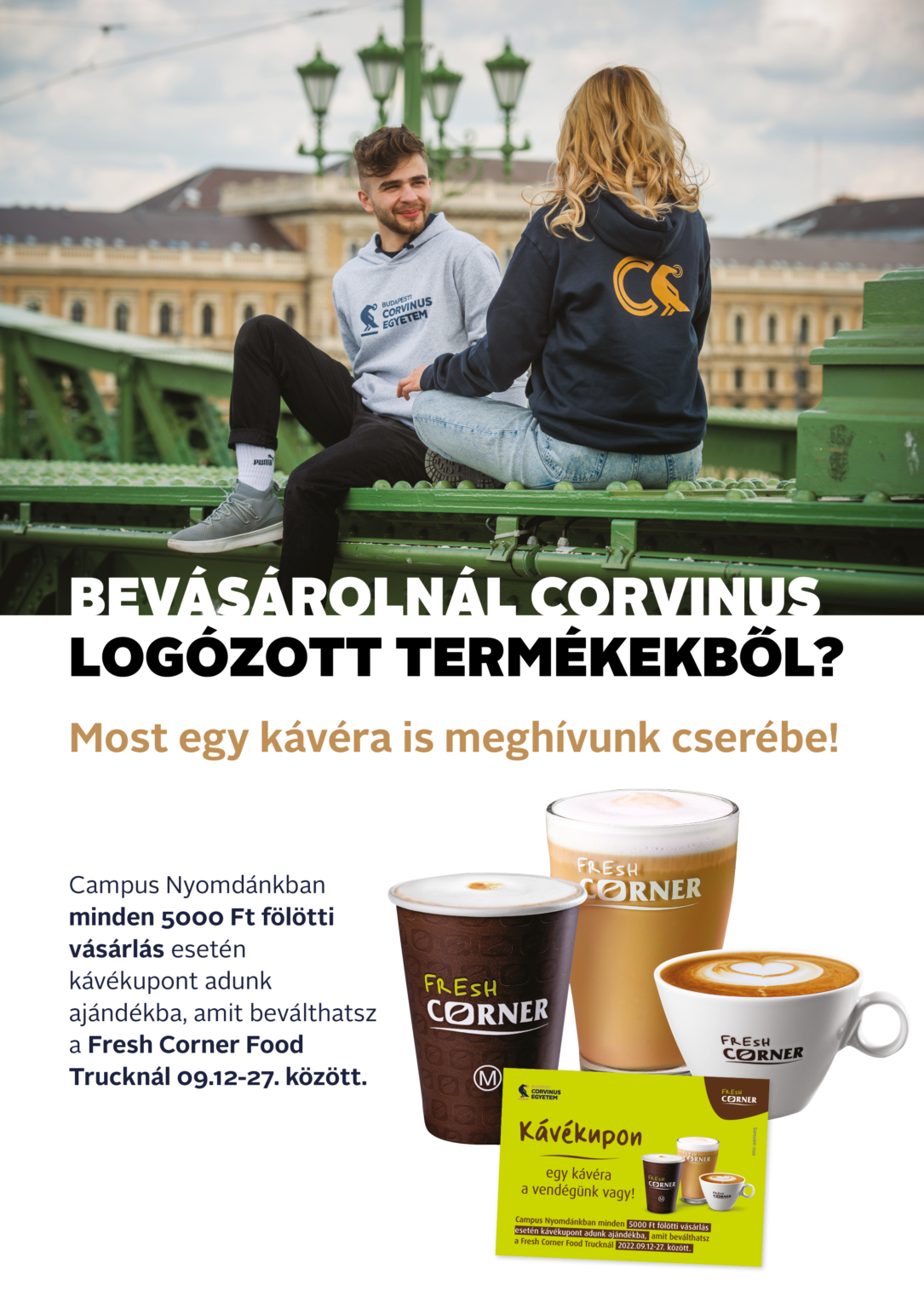 Fresh Corner Food Truck a Corvinuson - Budapesti Corvinus Egyetem