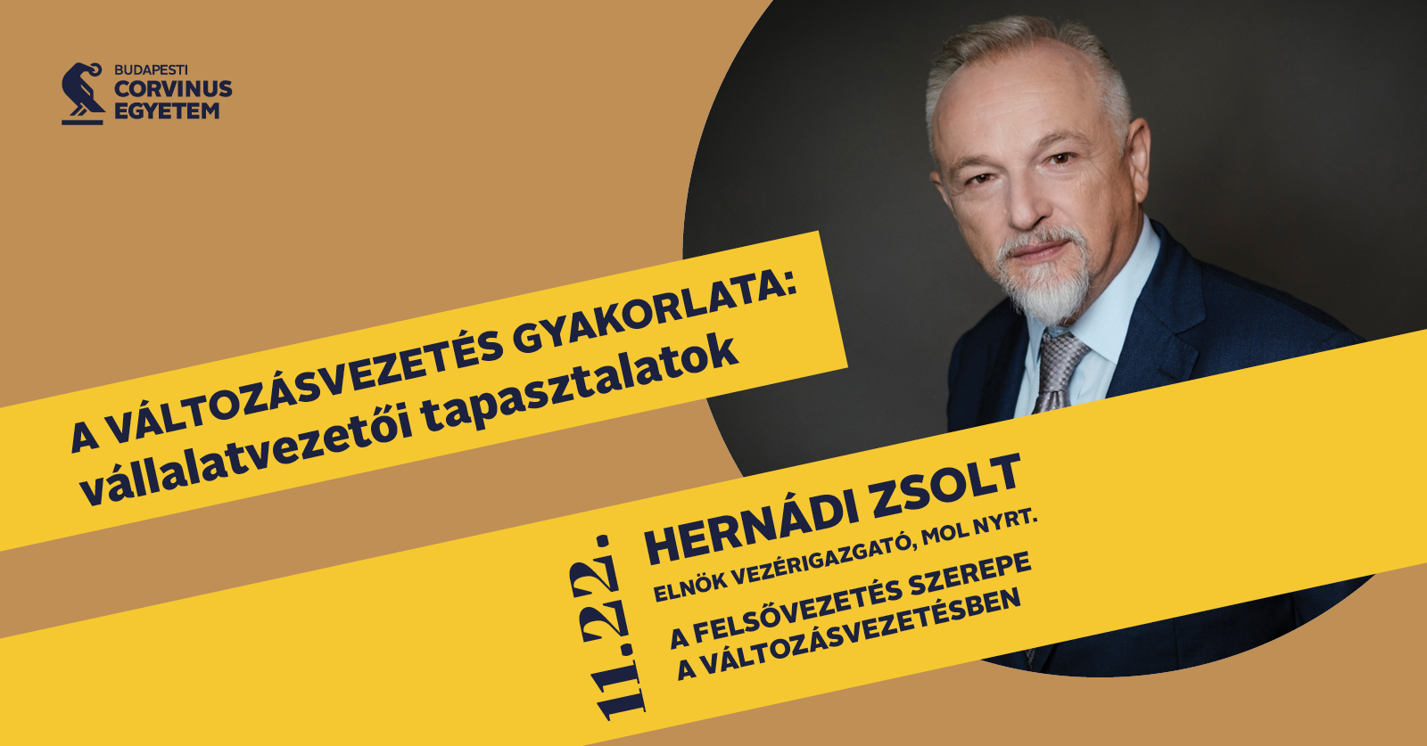 Hernádi Zsolt előadása a Corvinuson - Budapesti Corvinus Egyetem