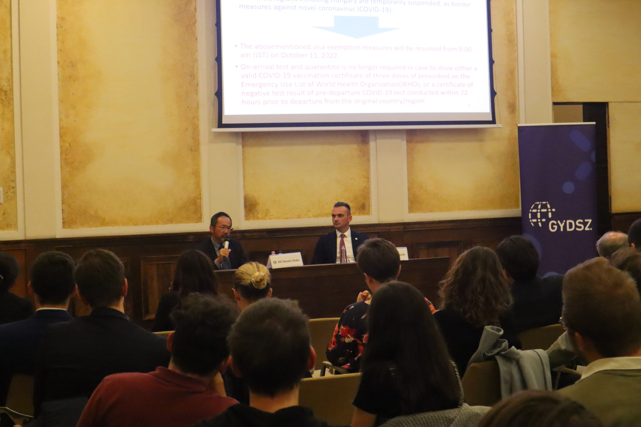 Masato Otaka, Ambassador of Japan to Hungary gave a lecture at Corvinus ...